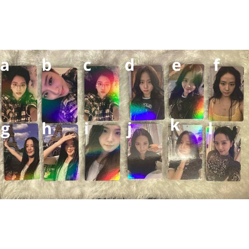 BLACKPINK JISOO JENIE LISA ROSE PREMIUM HOLOGRAM PHOTOCARD HOBBY ...