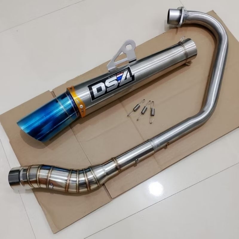Ds4 conical open spec exhaust pipe Rusi_TC125 150 skygo bajaj Tmx 125 ...