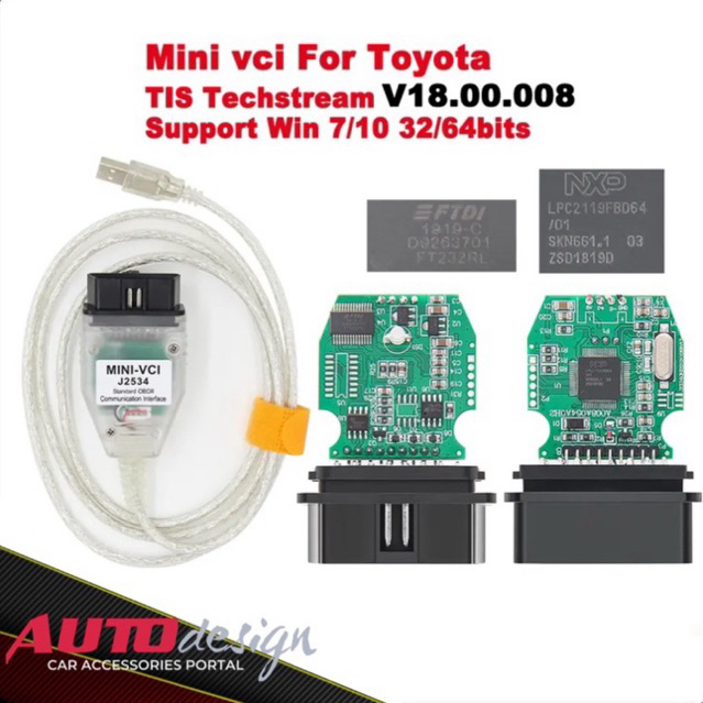 Toyota TIS Techstream MINI VCI J2534 OBD2 Car Scanner | Shopee Malaysia