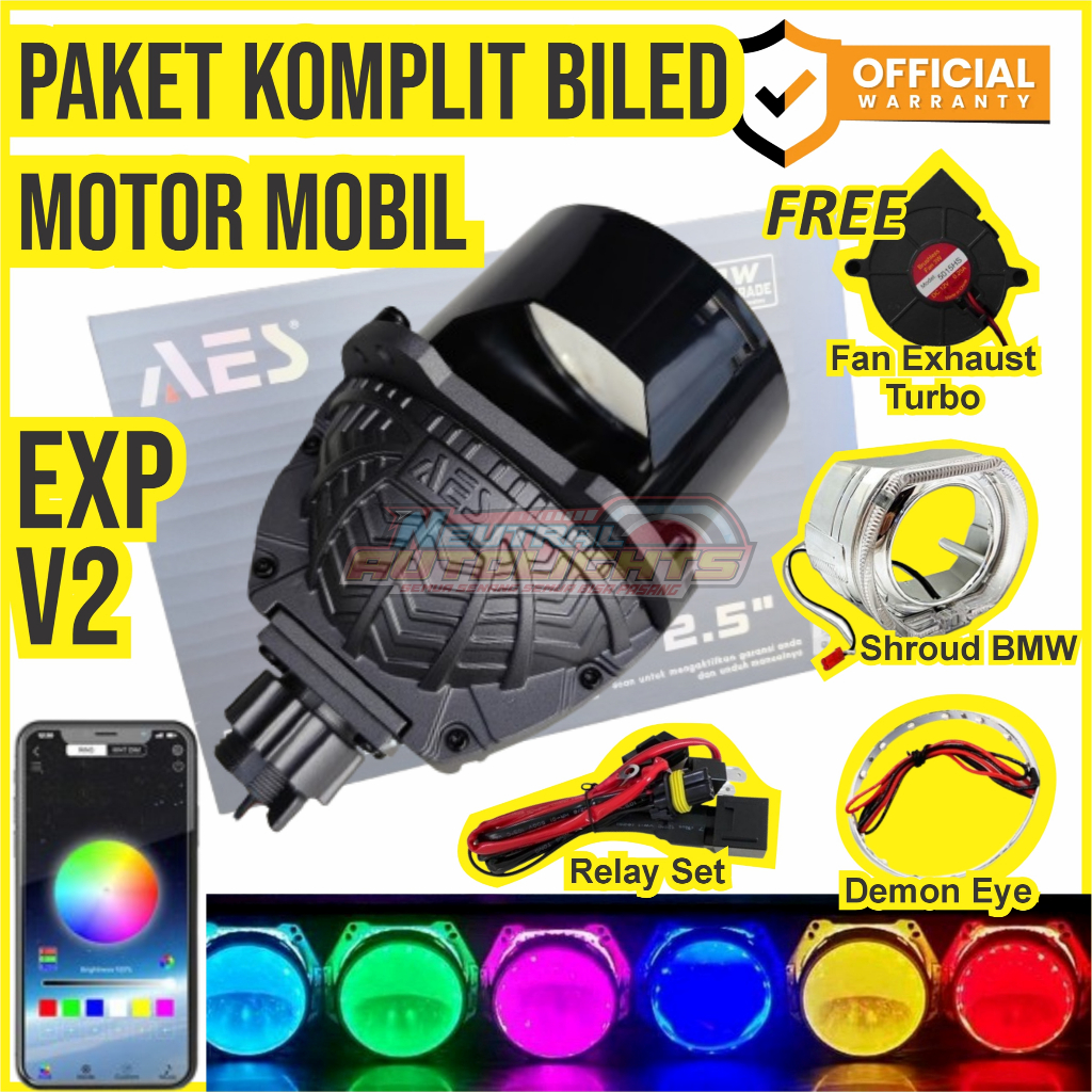 Complete BILED AES EXPERIENCE V2 TURBO SE PACKAGE | Projie Projector 2 ...