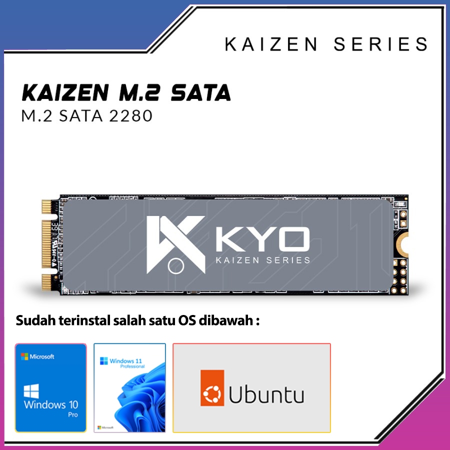 Kyo Kaizen M.2 SATA 2280 128GB SSD + OS Installation | Shopee Malaysia