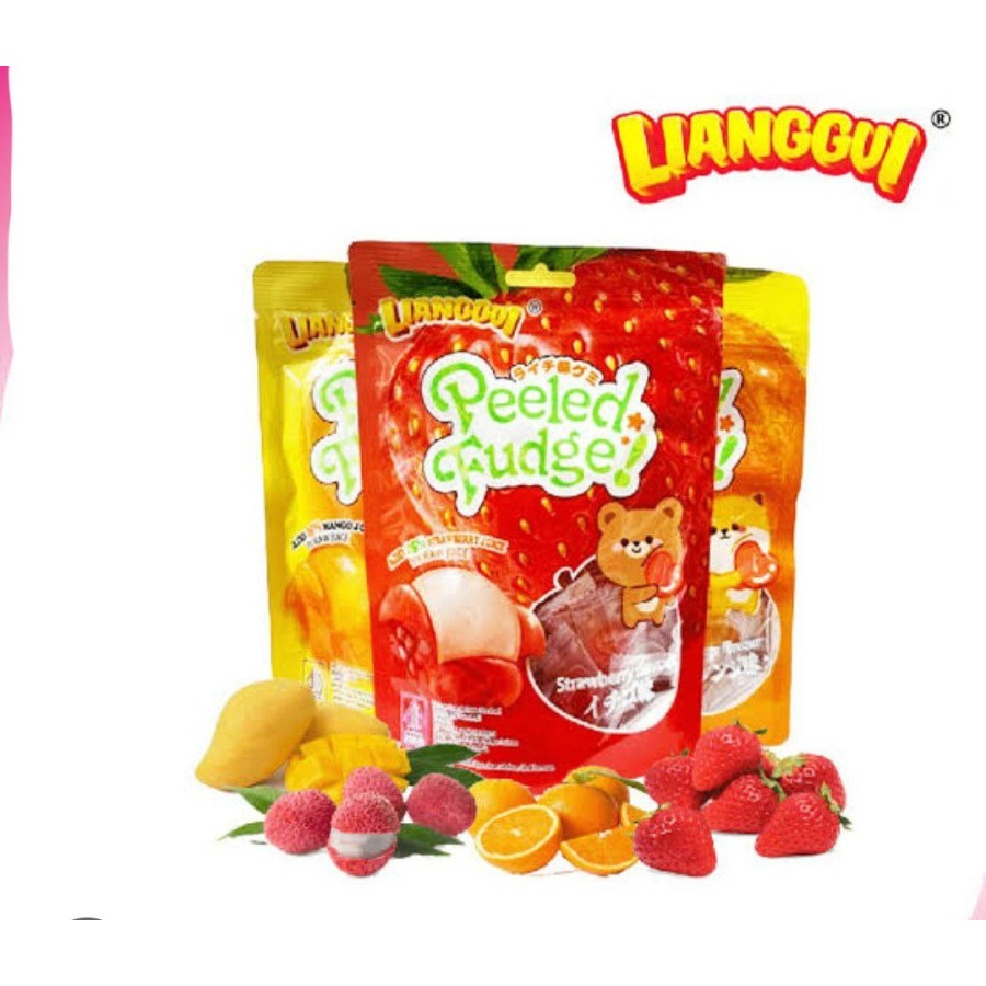 Lianggui Peeled Fudge 108g Viral Soft Candy with Various Fruit Flavors ...