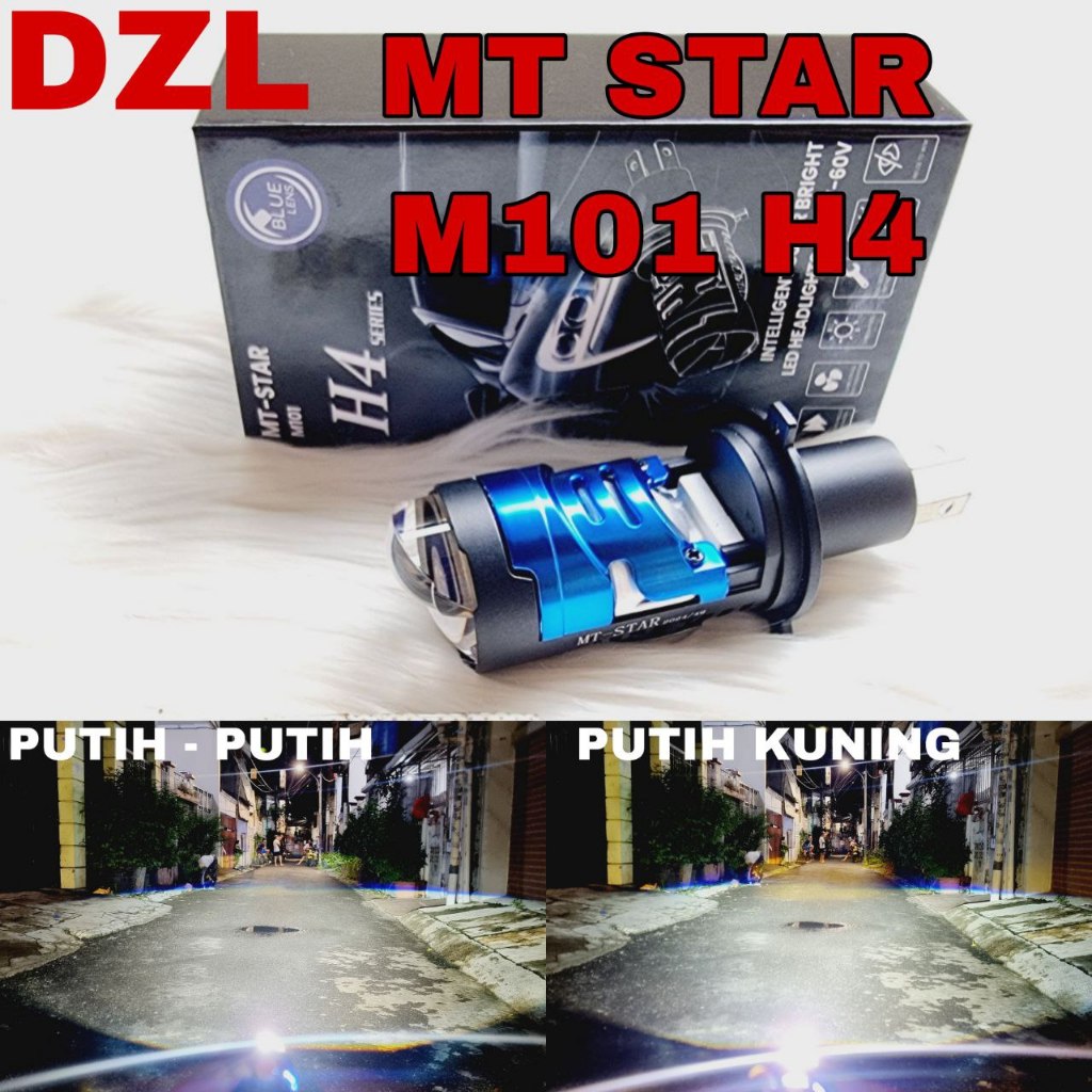 Mt star m101 and M101MAX h4 led main headlights projector billed mini ...