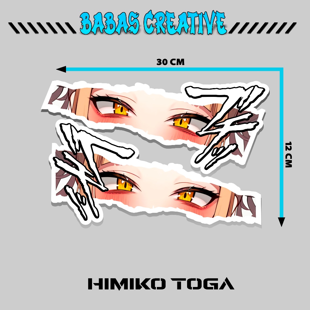 MATA Print CUT STICKER / EYE STICKER / HIMIKO TOGA 5 MOTIF / STOCK DECALS / MOTORCYCLE STICKER ...