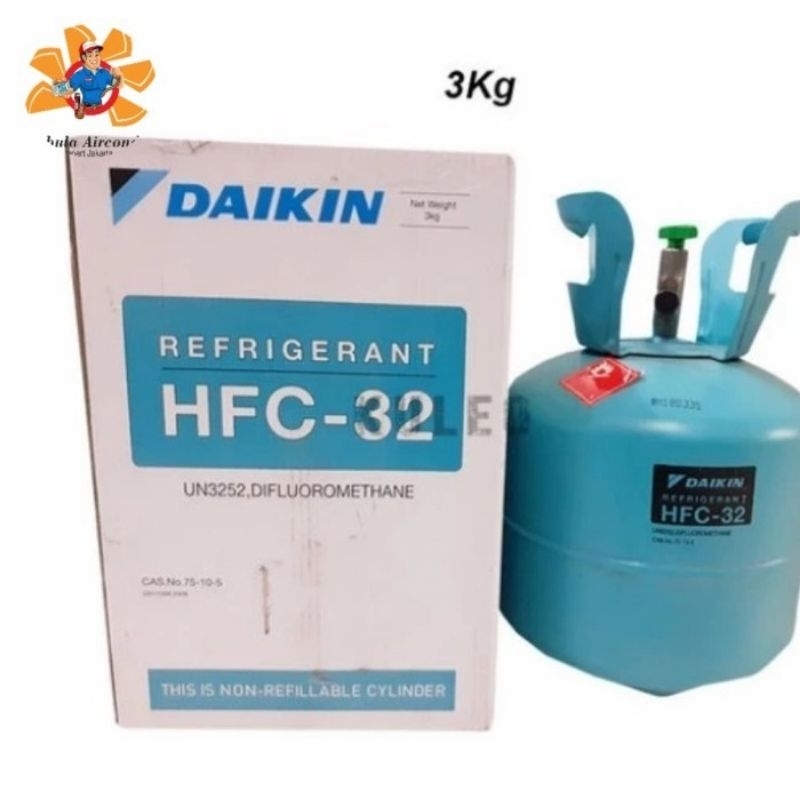 Refrigerant R32 Original Daikin contains 3 kg | Shopee Malaysia