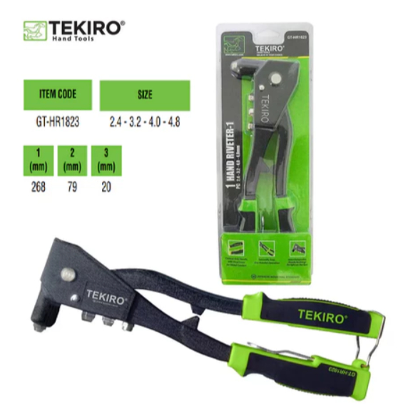 Tekiro pliers rivet / hand riveter 2.4-4.8mm heavy duty (100% Original ...