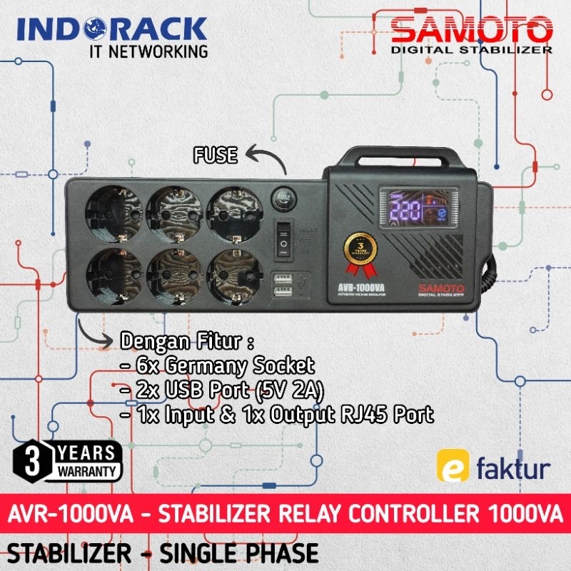 Avr-1000g / AVR-1000GP / AVR-1000M STABILIZER SAMOTO RELAY CONTROLLER ...