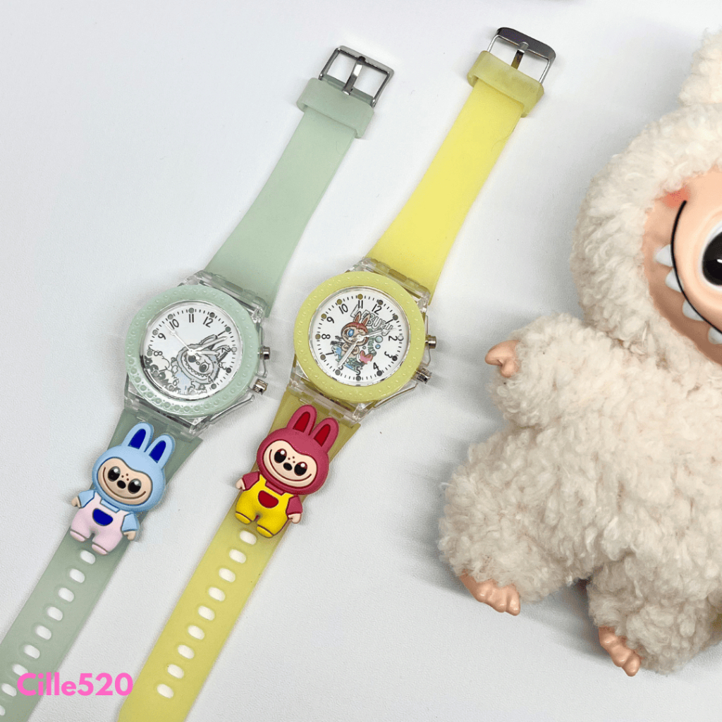 Labubu Watches for Boys Girls, Silicone Rubber Strap, Cute Characters ...