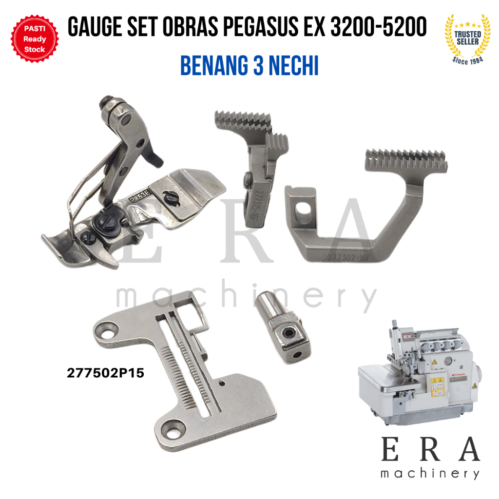 MESIN Pegasus EX gauge set obras overlock getset EX 3200 5200 Thread 3 ...