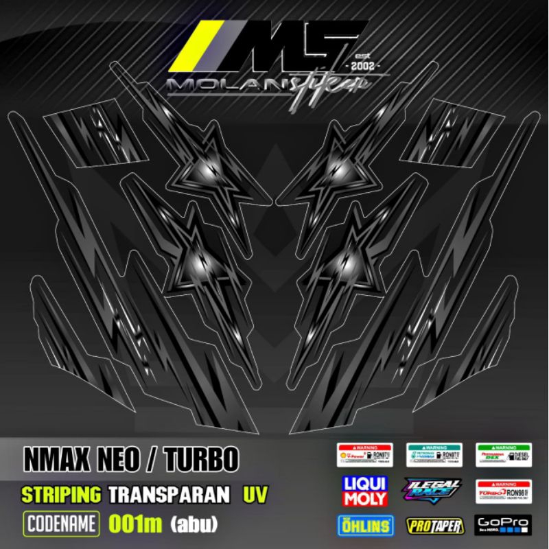 Decal Sticker Striping Transparent Variations Uv Nmax Neo Nmax Turbo ...