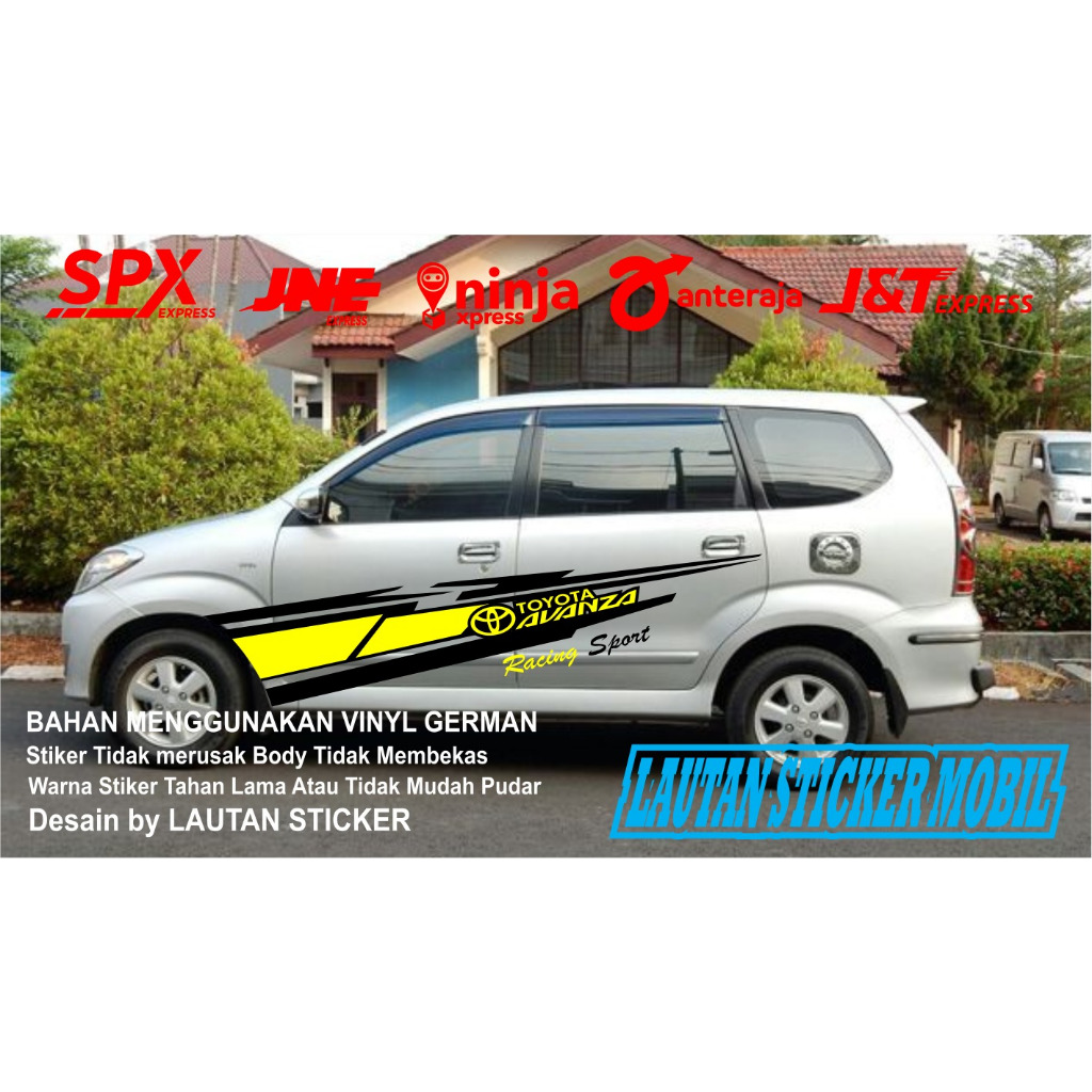 Cutting stickers for daihatsu toyota avanza calya agya rush innova ...