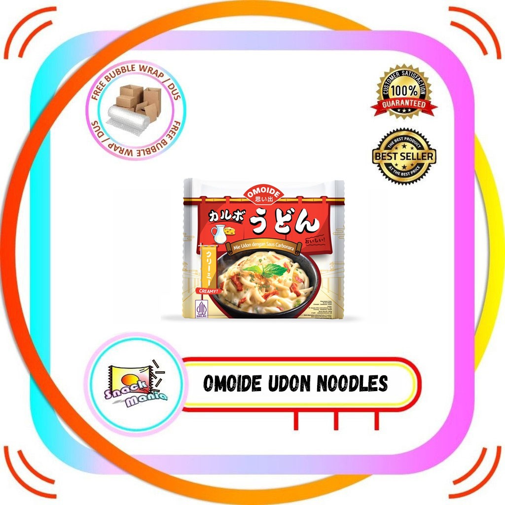 Omoide Udon Noodles Carbonara Sauce ~ 260 gr Noodles | Shopee Malaysia