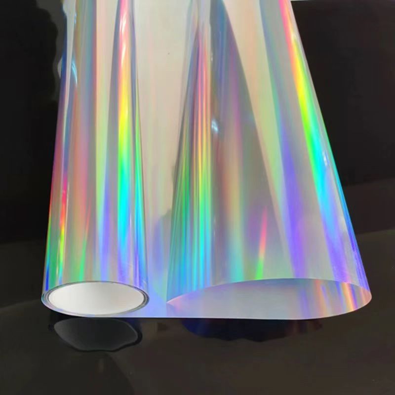 [1 SHEET] HOLOGRAM SHEET holographic rainbow transparent rainbow flower ...
