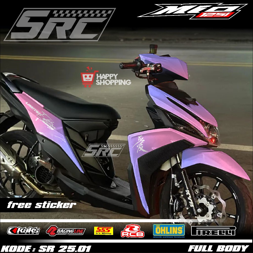 Full Body Decal Sticker Yamaha Mio M3 125 Mio Z Sticker Mio M3 Limited ...