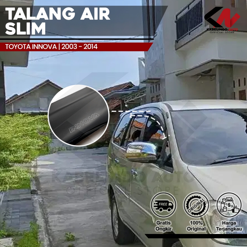 Toyota Innova Car Door Water Gutters 2003 – 2014 Slim 4 Door Model ...