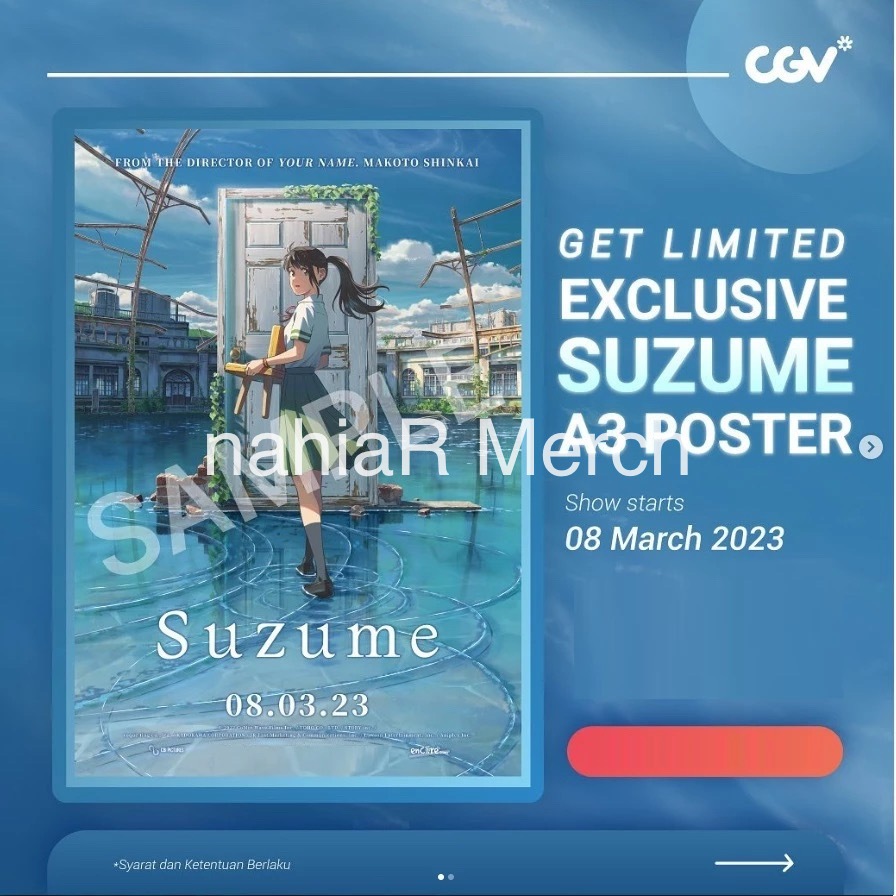 Suzume x CGV Official A3 Poster | Shopee Malaysia