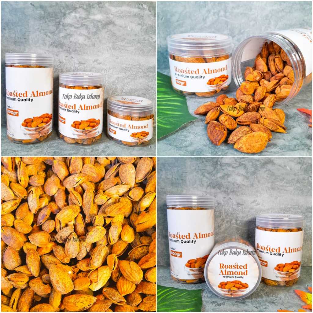 Roasted Skin Almonds Milk PREMIUM JAR PACKAGING PREMIUM QUALITY Almonds ...
