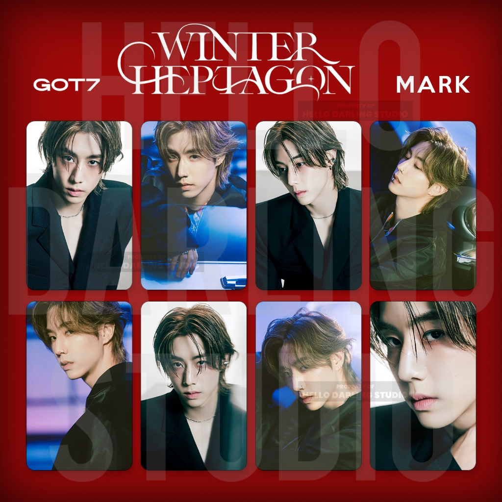 Got7 Mark Tuan Winter Heptagon Photocard set. Unofficial. Fan Made. | Shopee Malaysia