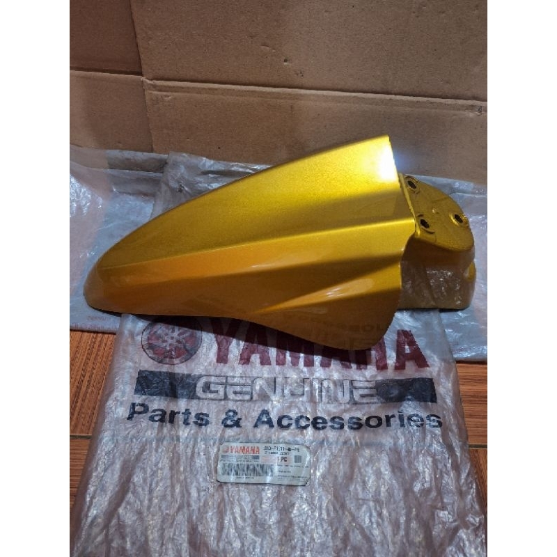 Yamaha mio smile front fender fender garnish gold original yamaha ...