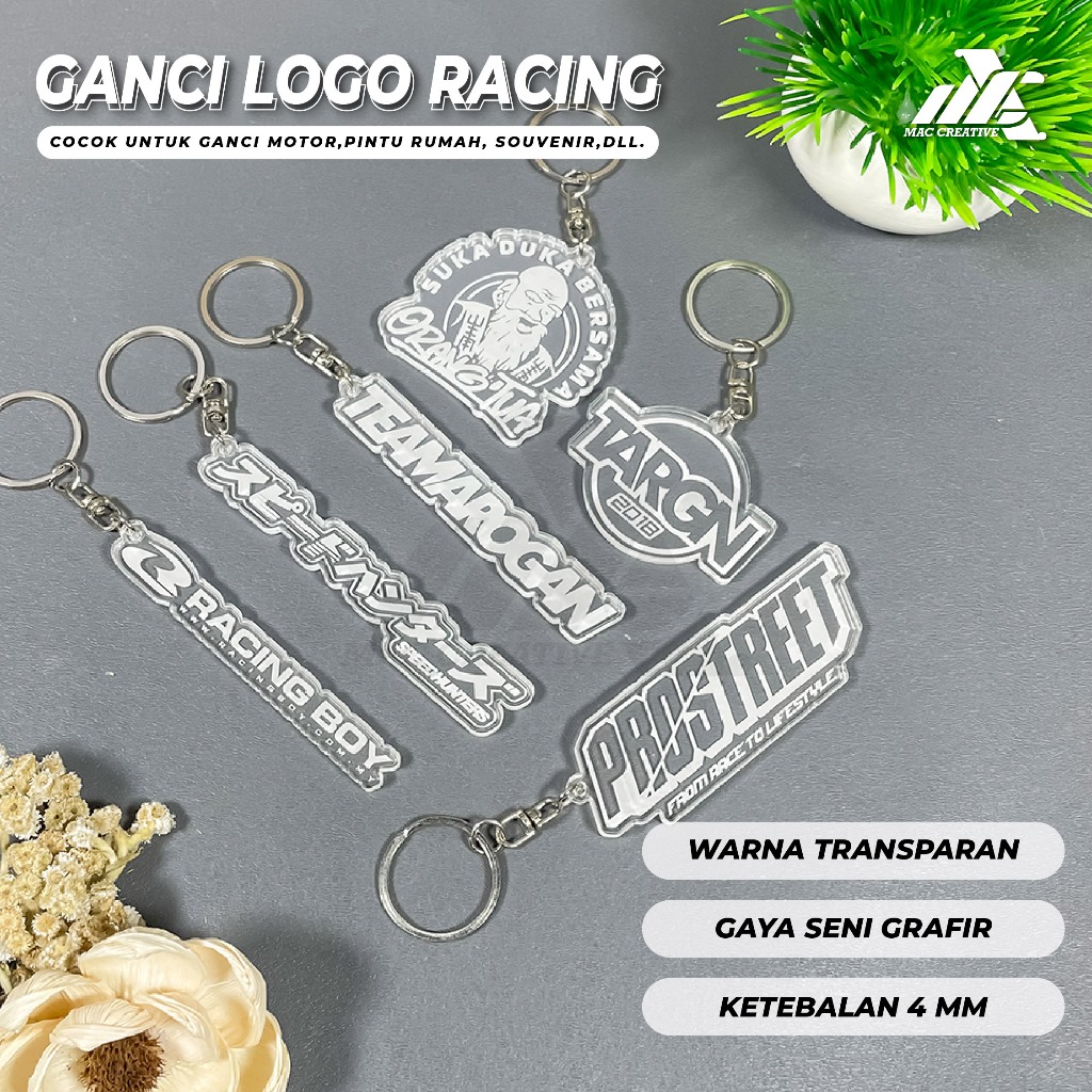 MINIMAL GANTUNGAN RCB RACING LOGO ACRYLIC KEYCHAINS TARGN PARENTS ...