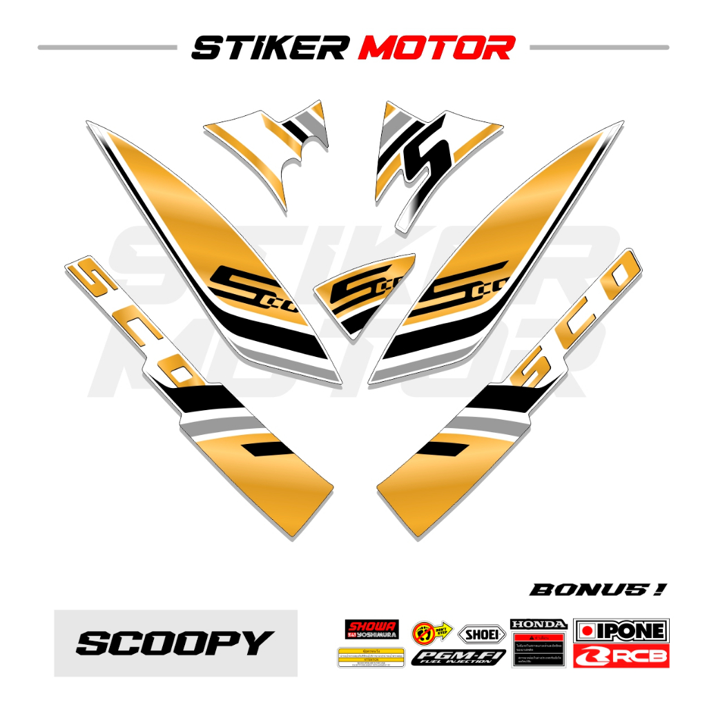 Sc21 Striping Stickers Latest Honda Scoopy Striping Stickers Scoopyi ...