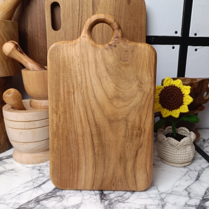 KAYU Foodgrade and durable semi-jointed teak wood spongebob cutting ...