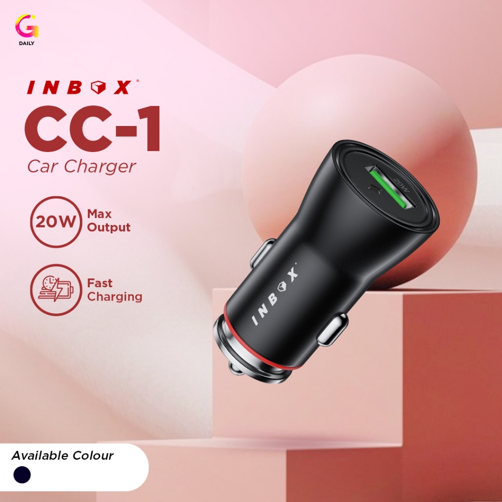 Inbox Car Charger CC-1 USB Fast Charging 20W | Shopee Malaysia