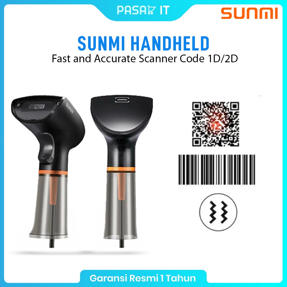 MESIN Sunmi 1D/2D Handheld Scanner Machine | Sunmi Barcode Scanner QR ...