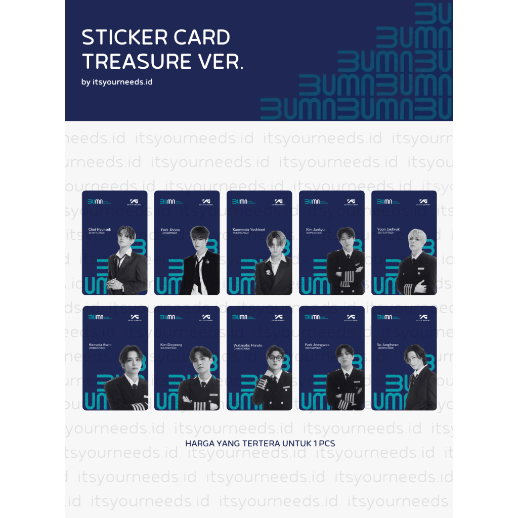 Sticker CARD - SKIN CARD TREASURE VER BUMN ID CARD | Shopee Malaysia