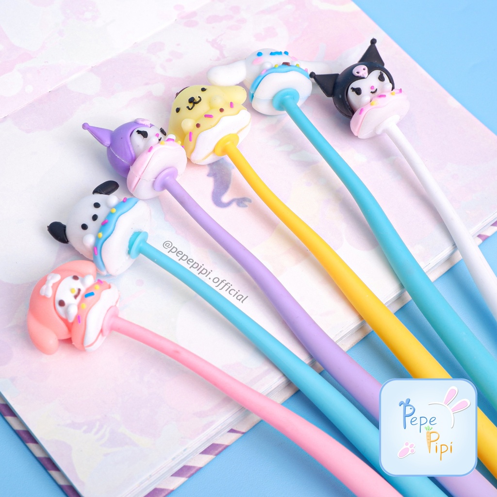 Sanrio Donut Rocking Gel Pen PGK-1240 Kuromi My Melody Cinnamorol ...