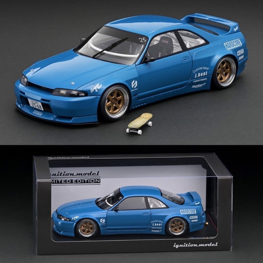 Ignition Model 1:18 PANDEM GT-R R33 (Blue with Skate Board) | Shopee ...