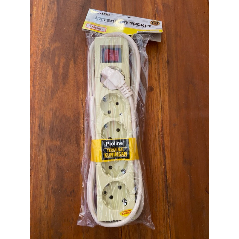 3 Meter Socket 5 Holes Brass Terminal Extension Socket | Shopee Malaysia