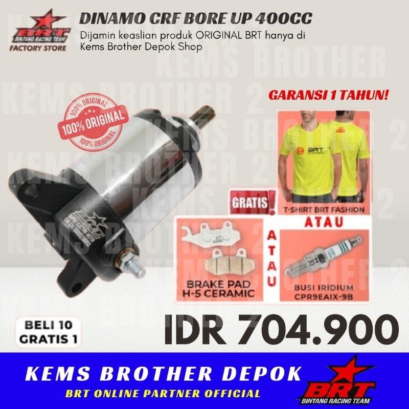 Original CRF BRT STARTER DYNAMO 100% BORE UP 400CC FREE RACING BRT SPARK | Shopee Malaysia