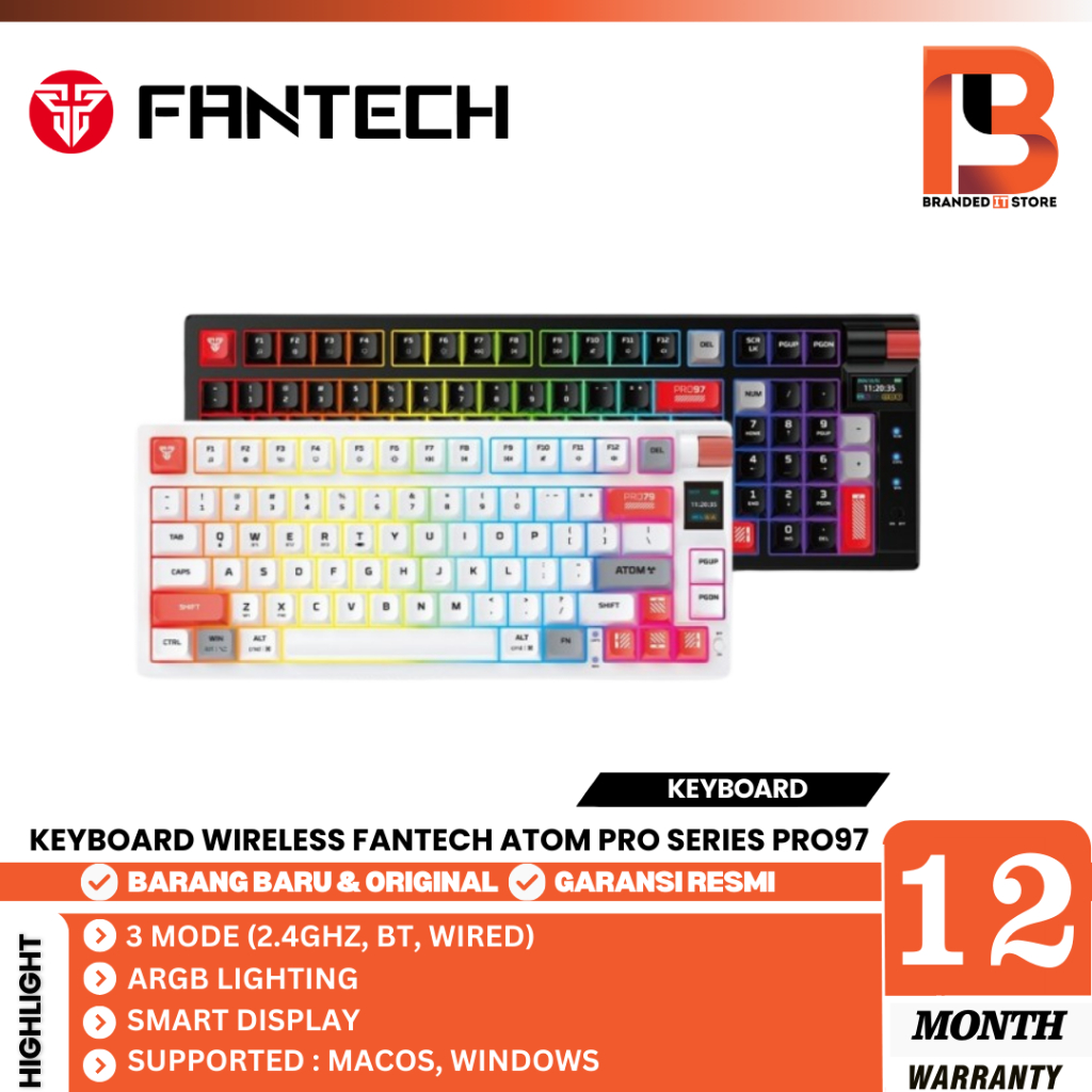 Fantech ATOM PRO SERIES PRO97 / PRO79 WIRELESS Mecha Gaming Keyboard ...
