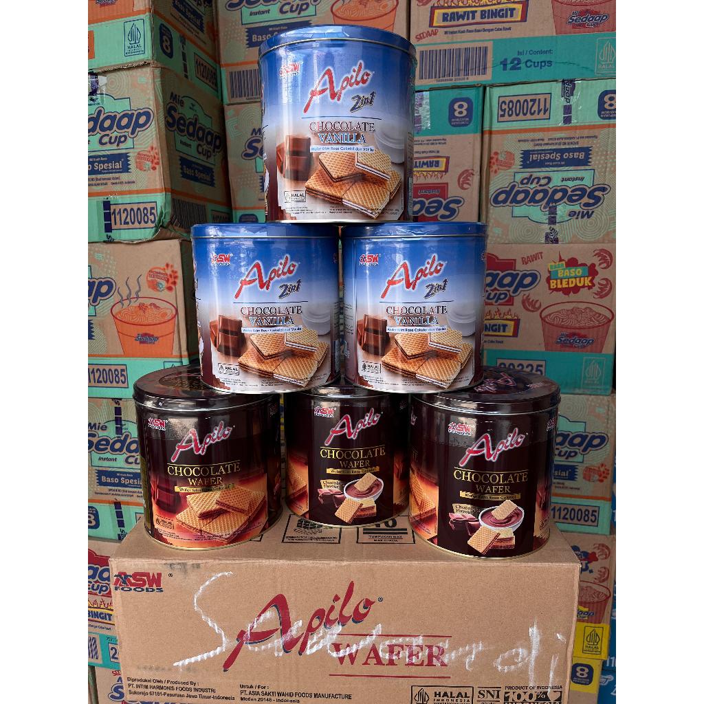 Apillo wafer cream 290 grams 1 box contains 6 cans | Shopee Malaysia