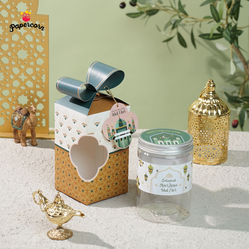 10 Pcs Eid Hampers Box, Deluxe Deco Ribbon Fits 1 cylinder jar 600 ...