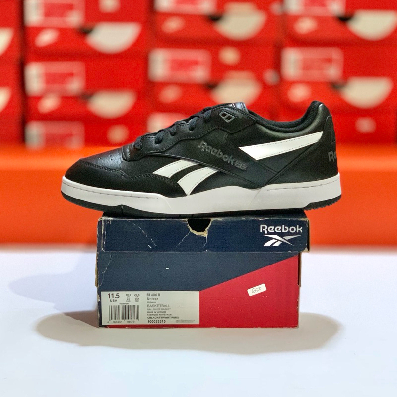 ORIGINAL REEBOK BB 4000 II BLACK WHITE SNEAKERS (100033315) | Shopee ...