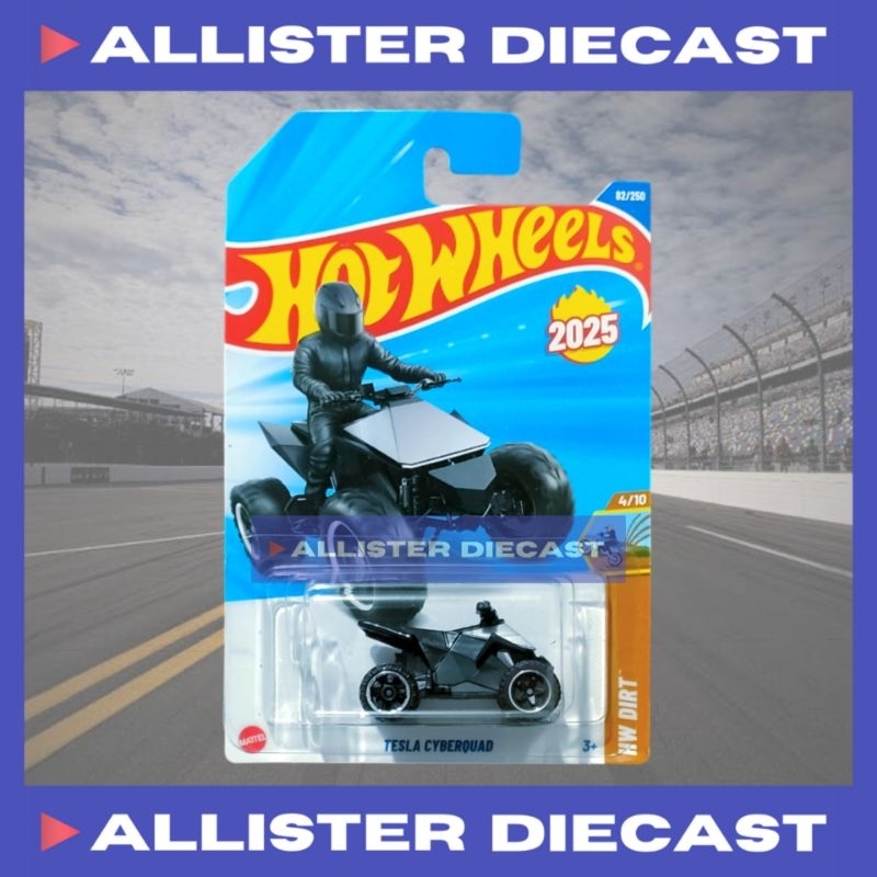 Hot Wheels Tesla Cyberquad Silver Hotwheels Tesla Cyberquad 2025 HW ...