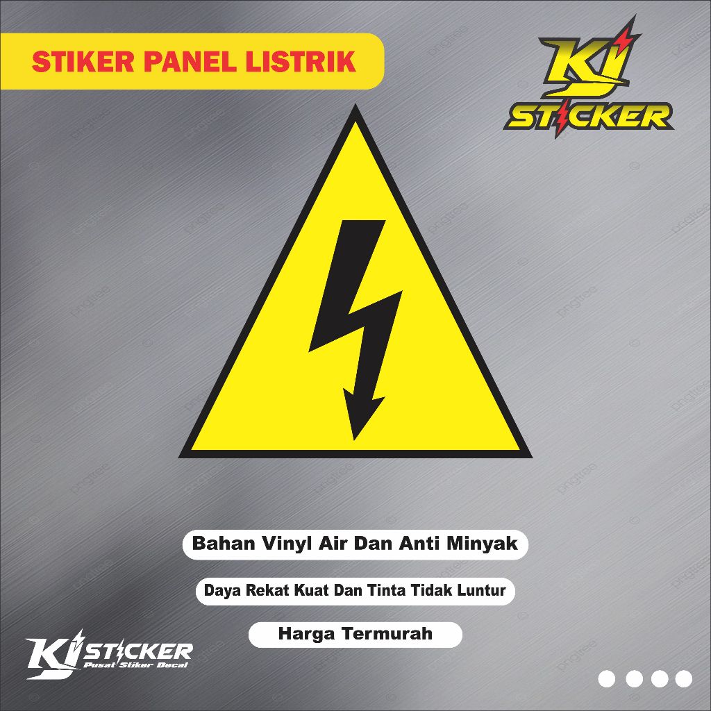 Kj STICKERS Triangular Electrical Panel Stickers / Danger Electrical ...
