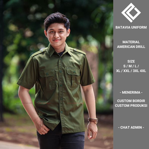 KEMEJA Pdl PDH Tactical Tactical Shirt for Community Office Work ...