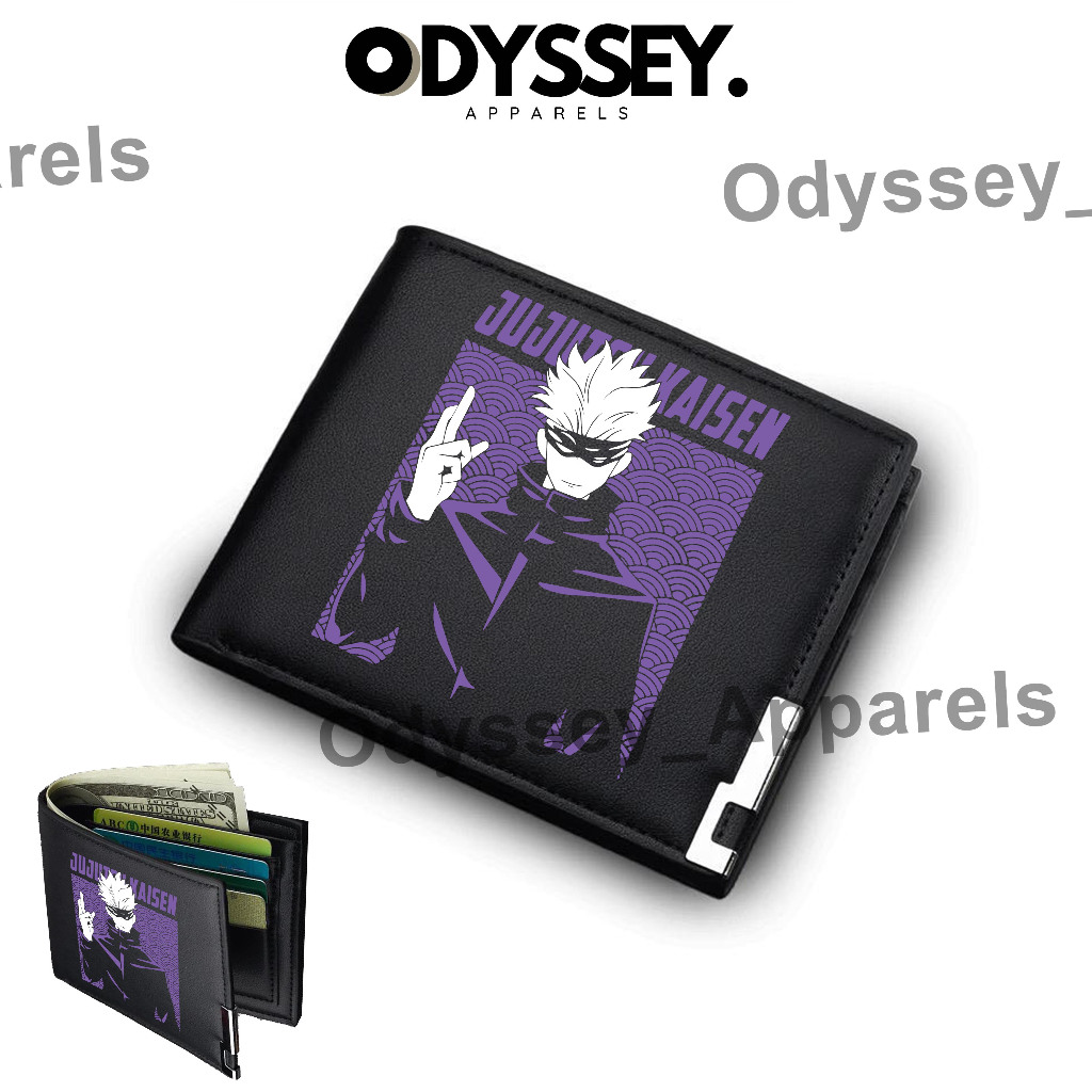 Odyssey Synthetic Leather Men's Folding Wallet GOJO SUKUNA MEGUMI ...