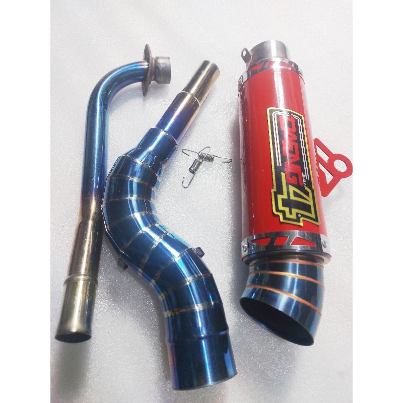 Daeng sai4 Pipe canister conical open specs exhaust Pipe for Wave 125 ...