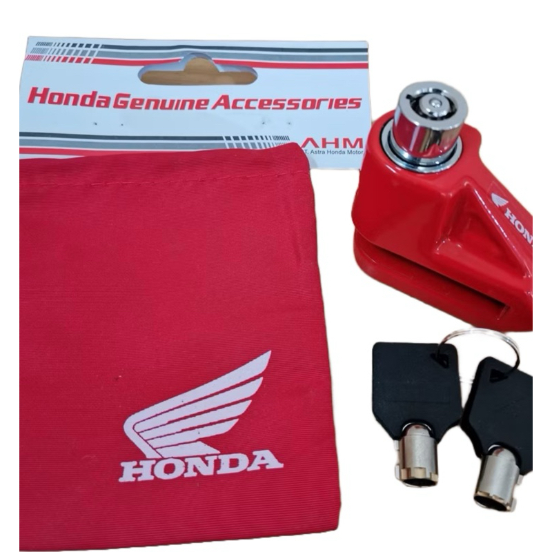 Original Honda Motorcycle Disc Padlock Genuine AHM Motorcycle Disc Lock ...