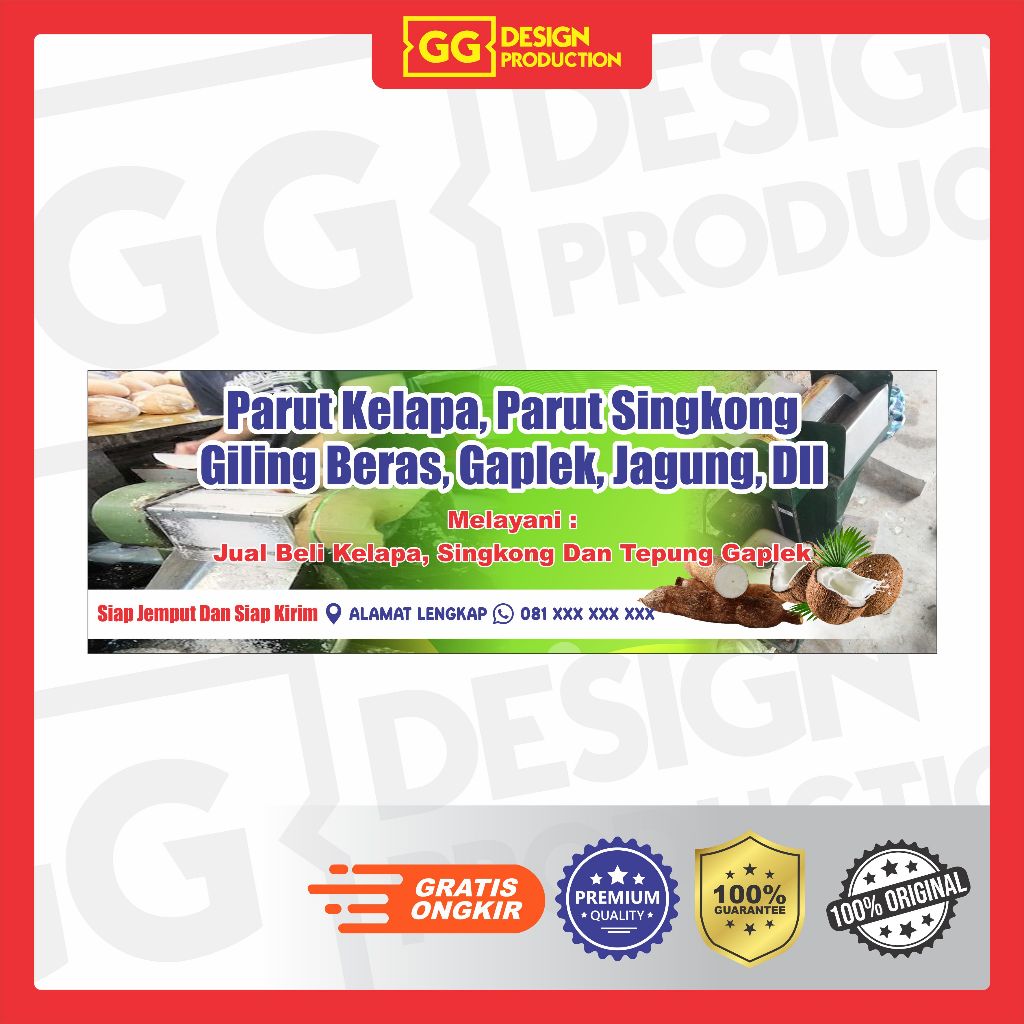 Print mmt banners, grated coconut billboards | Cassava grater banner ...