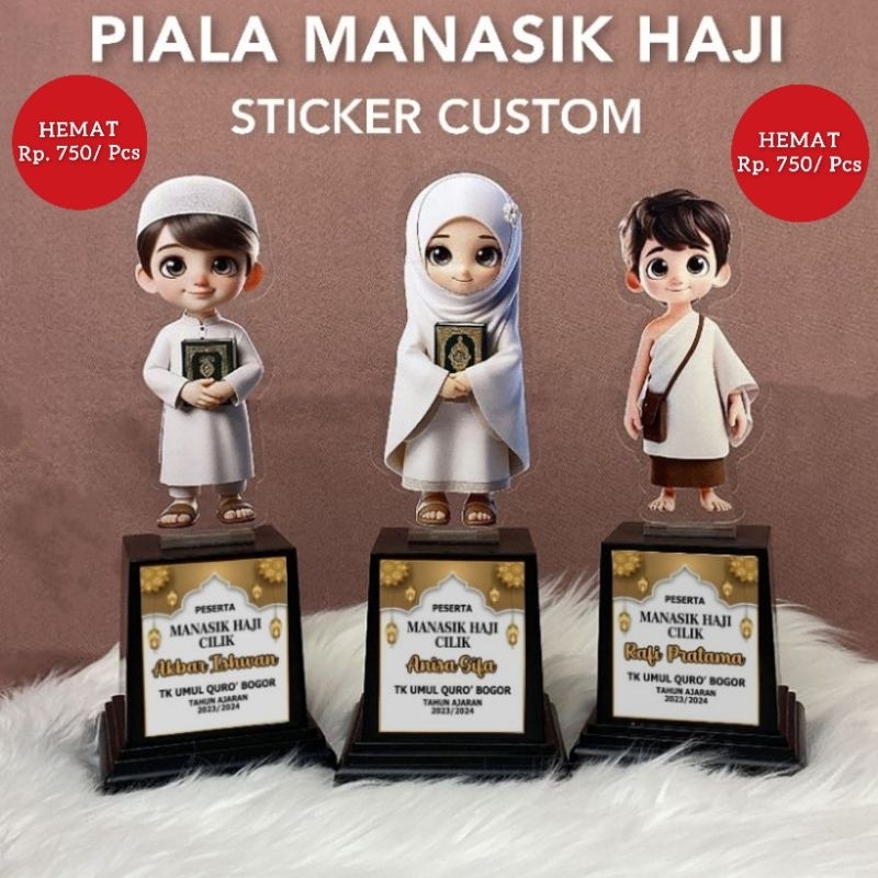Acrylic Cup Manasik Haji Sticker Custom Preschool Kindergarten ...
