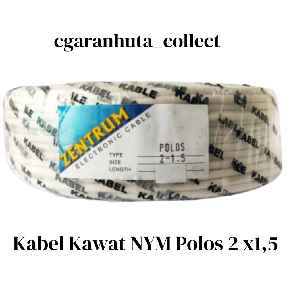 Plain NYM Wire Electrical Cable 2x1.5 (50 Meters) | Shopee Malaysia
