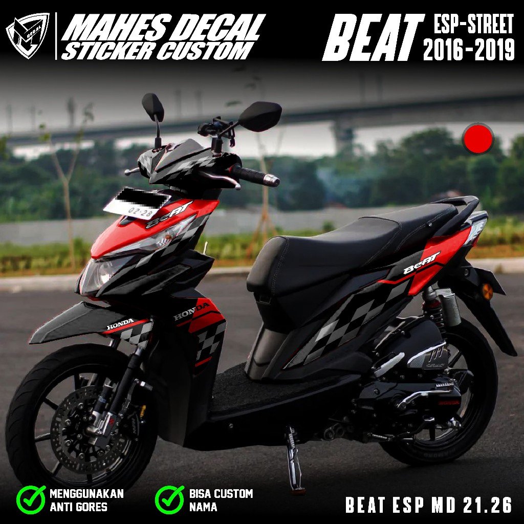 Decal Sticker Honda Beat ESP 2017 2018 2019 Full Body - Decal Sticker ...