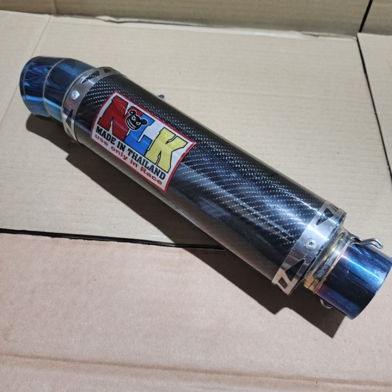 Canister NLK Carbon blue tip pipe 51mm | Shopee Malaysia