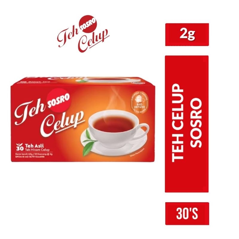 Sosro Tea Bag Box 30x2gr / Sosro Tea Bag Box 30 pcs | Shopee Malaysia