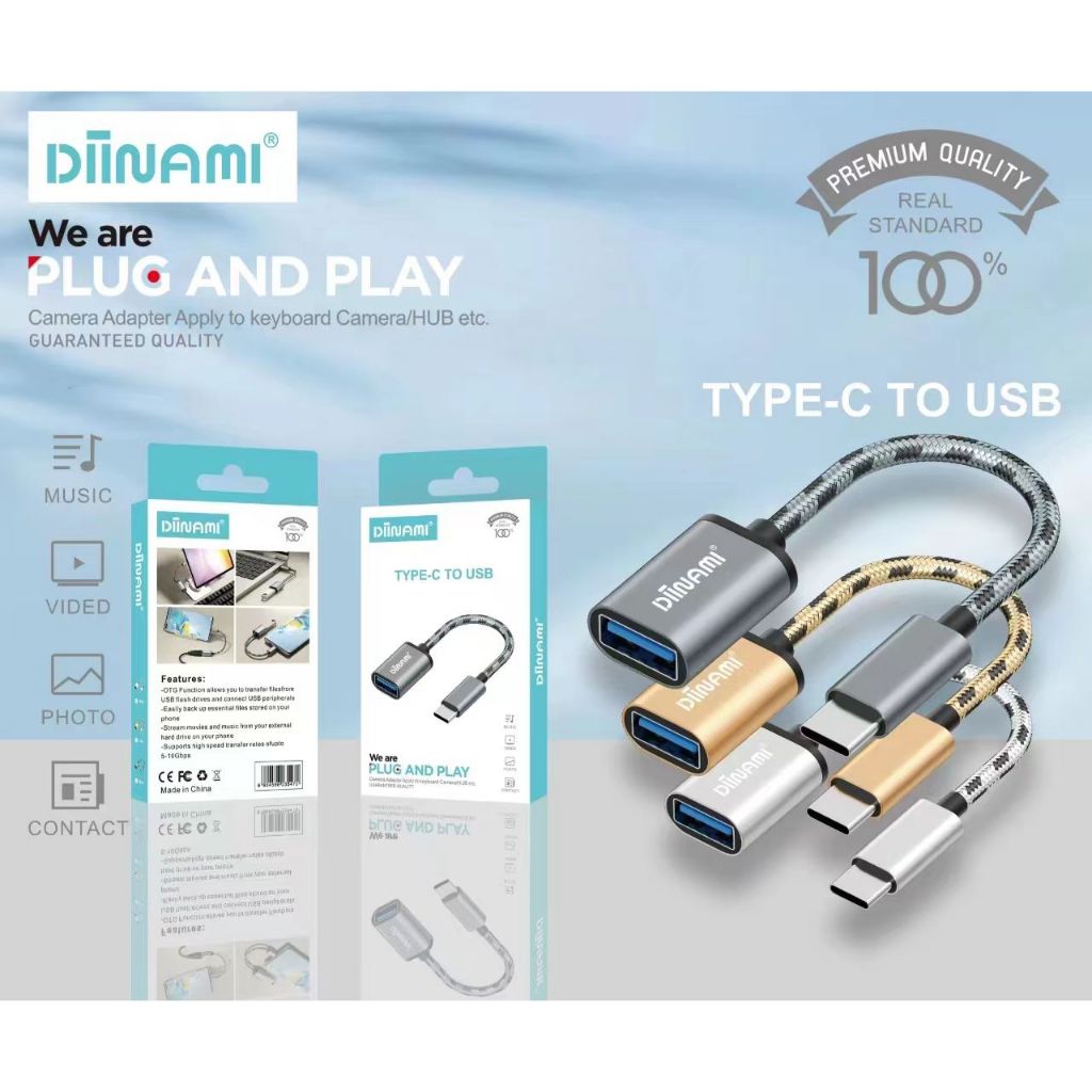 Micro DIMINAMI OTG CABLE, Type C & 2 IN 1 / TWOIN micro & Type-C - OTG ...